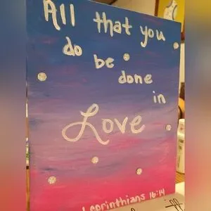 Hand Crafted | Art | Handpainted All That You Do Be Done In Love Canvas ...